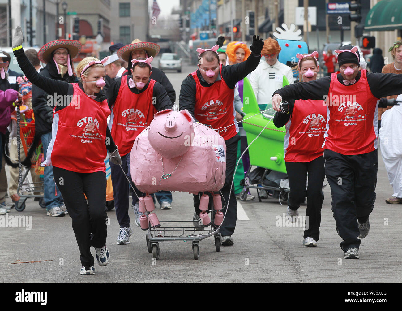 Pig in cart hi-res stock photography and images - Alamy