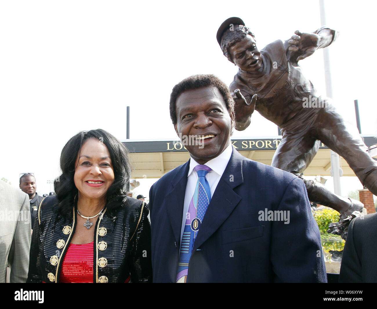 National Baseball Hall of Fame member Lou Brock and his wife Jacki take ...