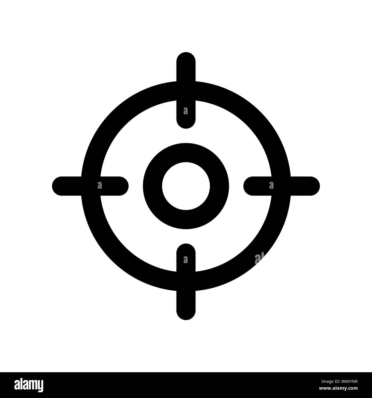 Target icon. flat illustration of Target vector icon for web. perfect ...