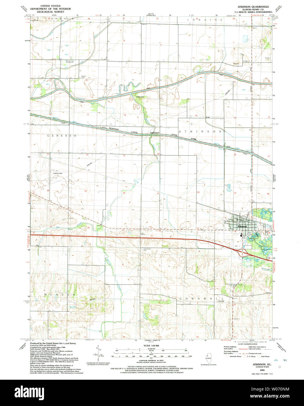 Atkinson map hi-res stock photography and images - Alamy