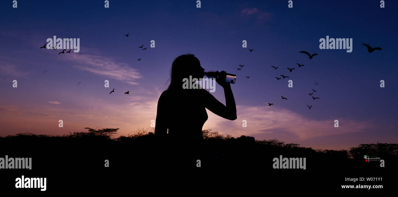 ins travel shooting style portrait photographer Susan Chengdu Stock ...