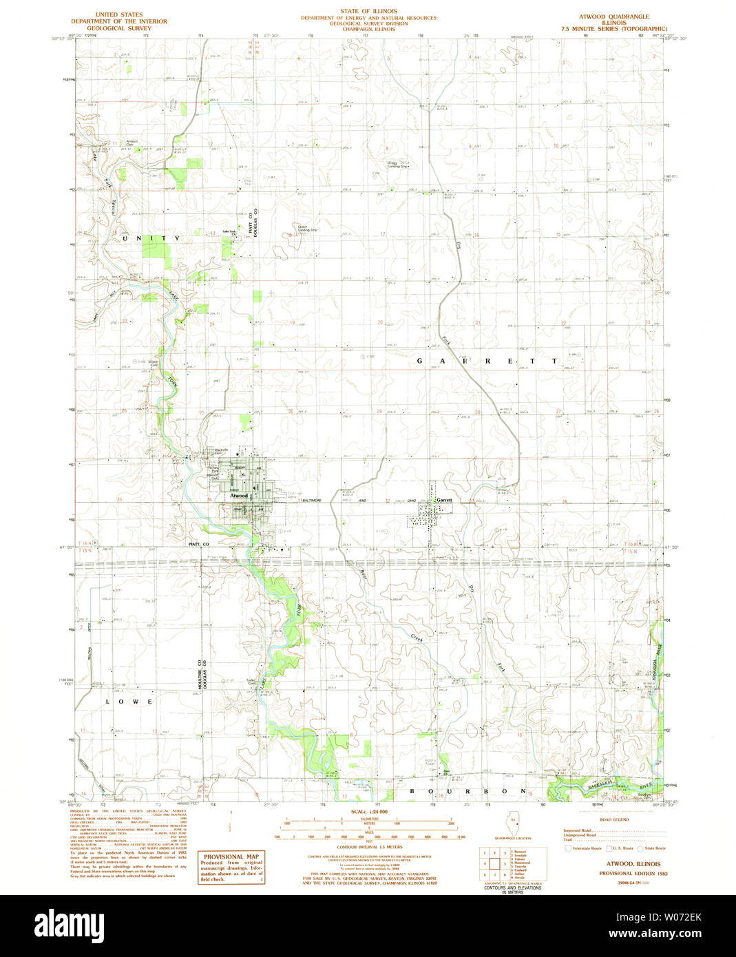 Atwood map hi-res stock photography and images - Alamy