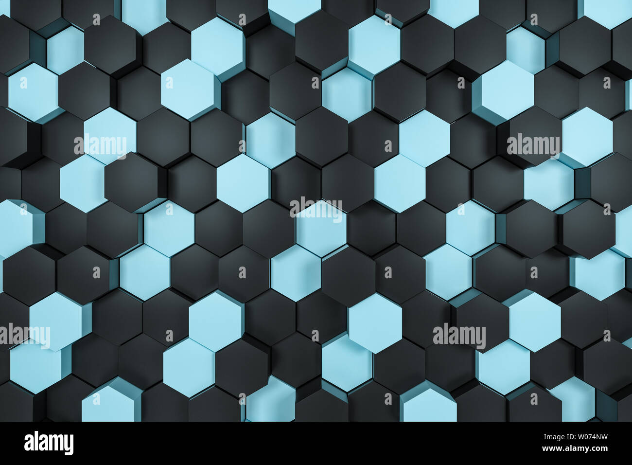 Hexagonal square combination, technology-sensitive background, three ...