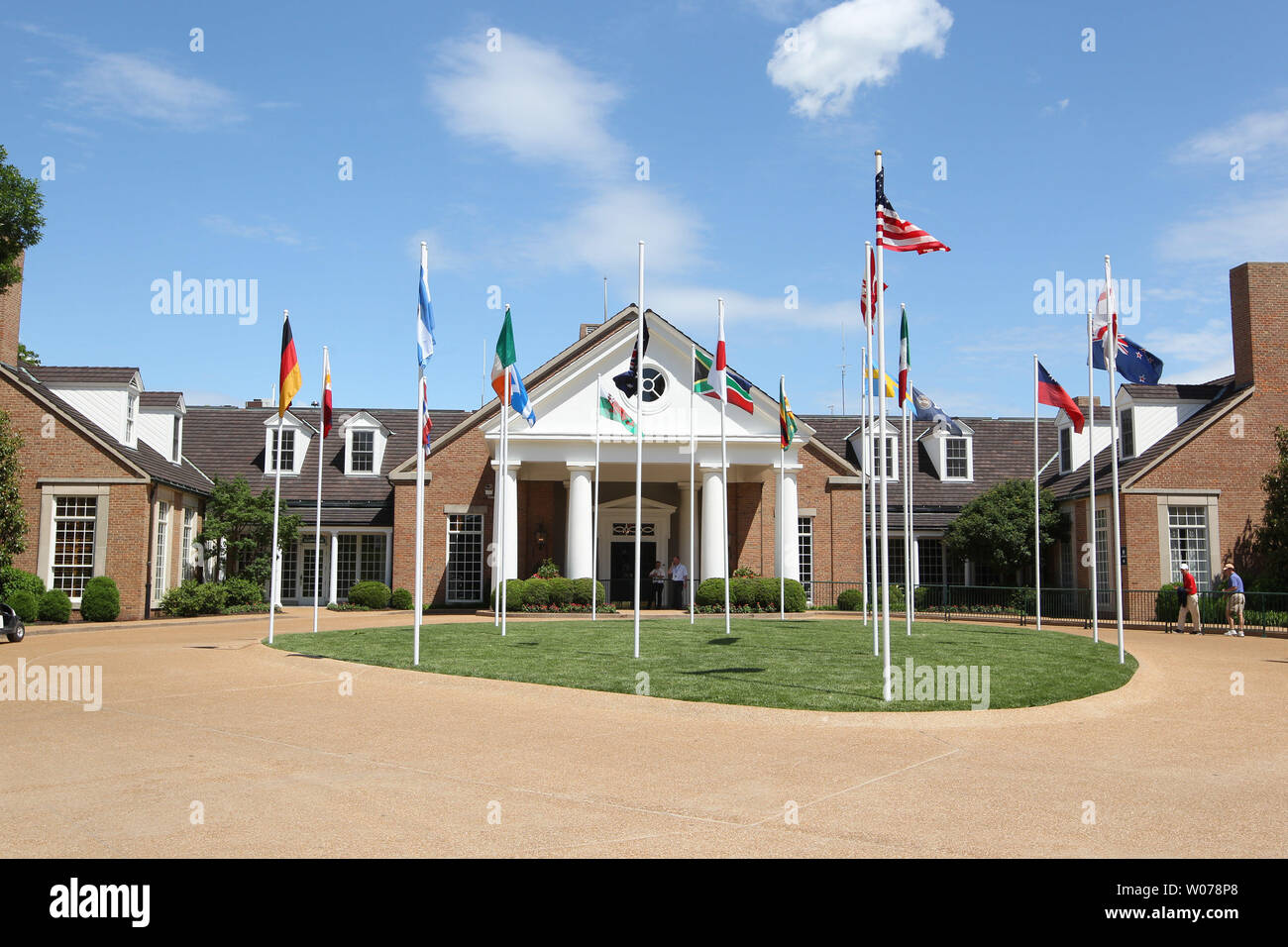 The Bellerive Country Club main entrance in St. Louis on May 22, 2013 ...