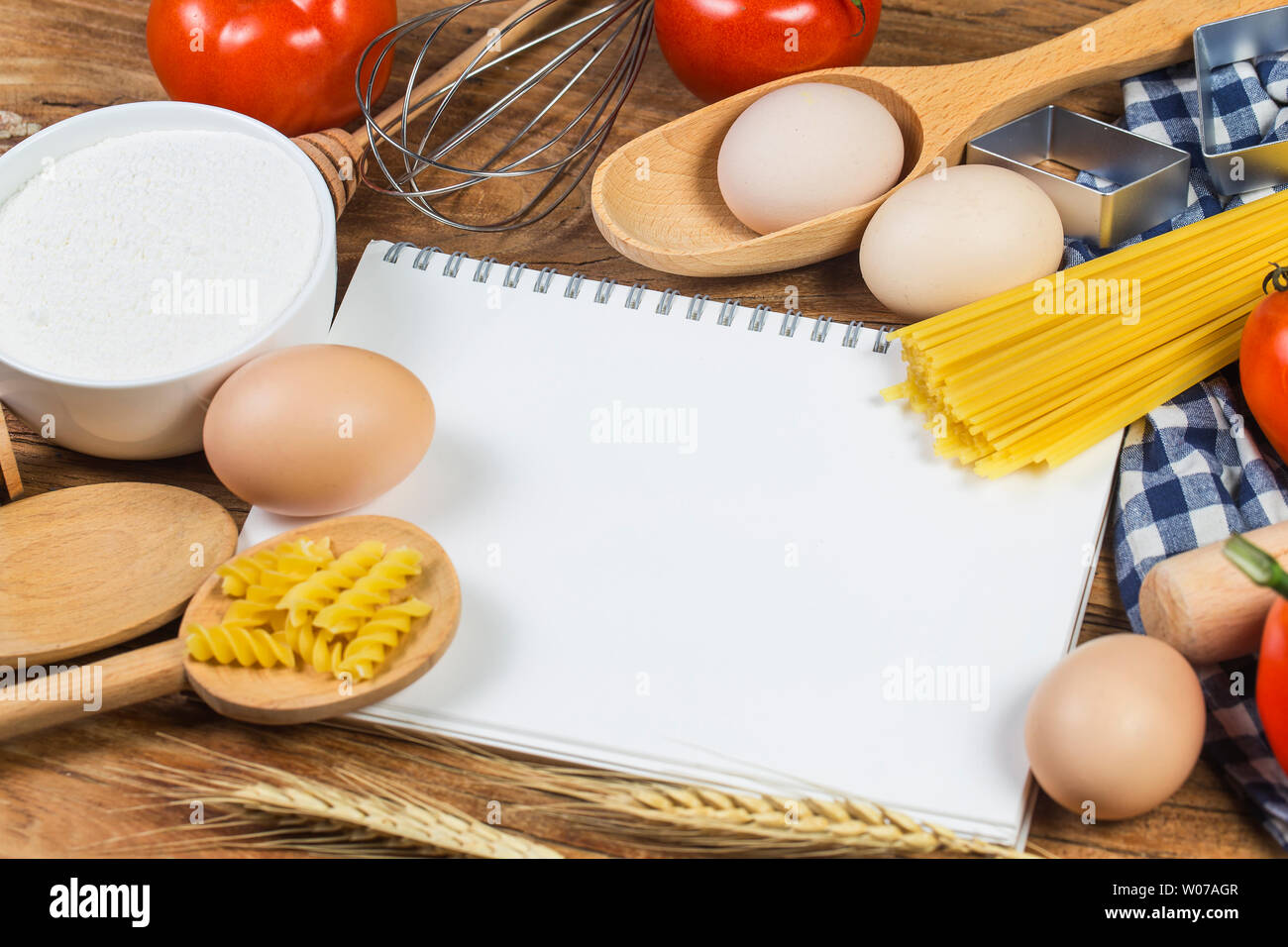 Kitchen concept cook ingredient paper hi-res stock photography and ...