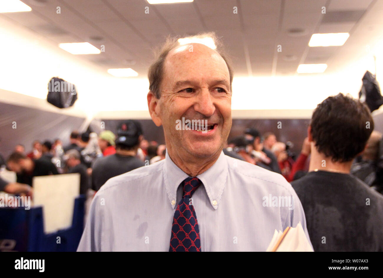 St. Louis Cardinals owner Bill DeWitt Jr. is all smiles as he talks ...