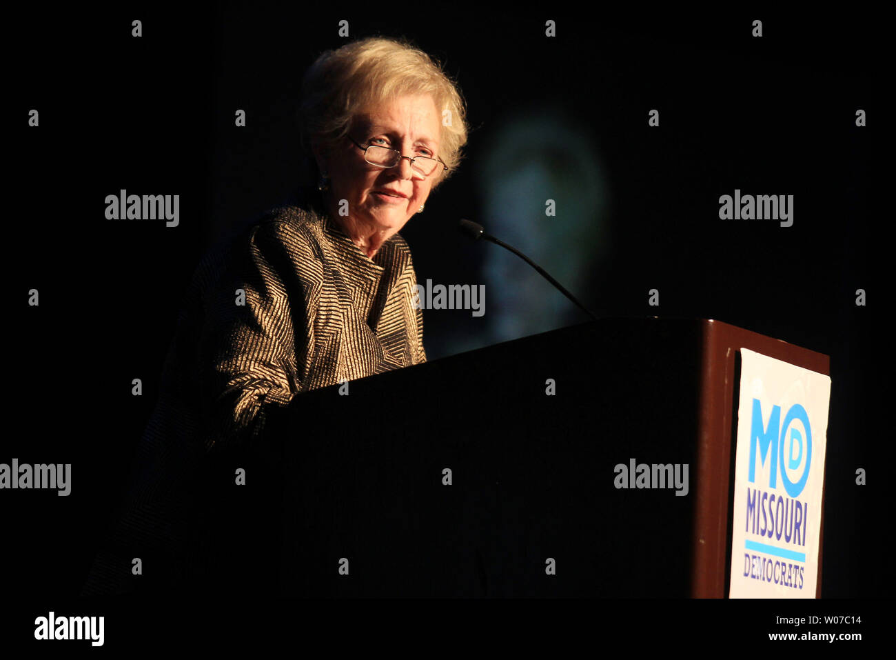 Former Sen. Jean Carnahan (D-Mo) makes her comments at the Jefferson ...