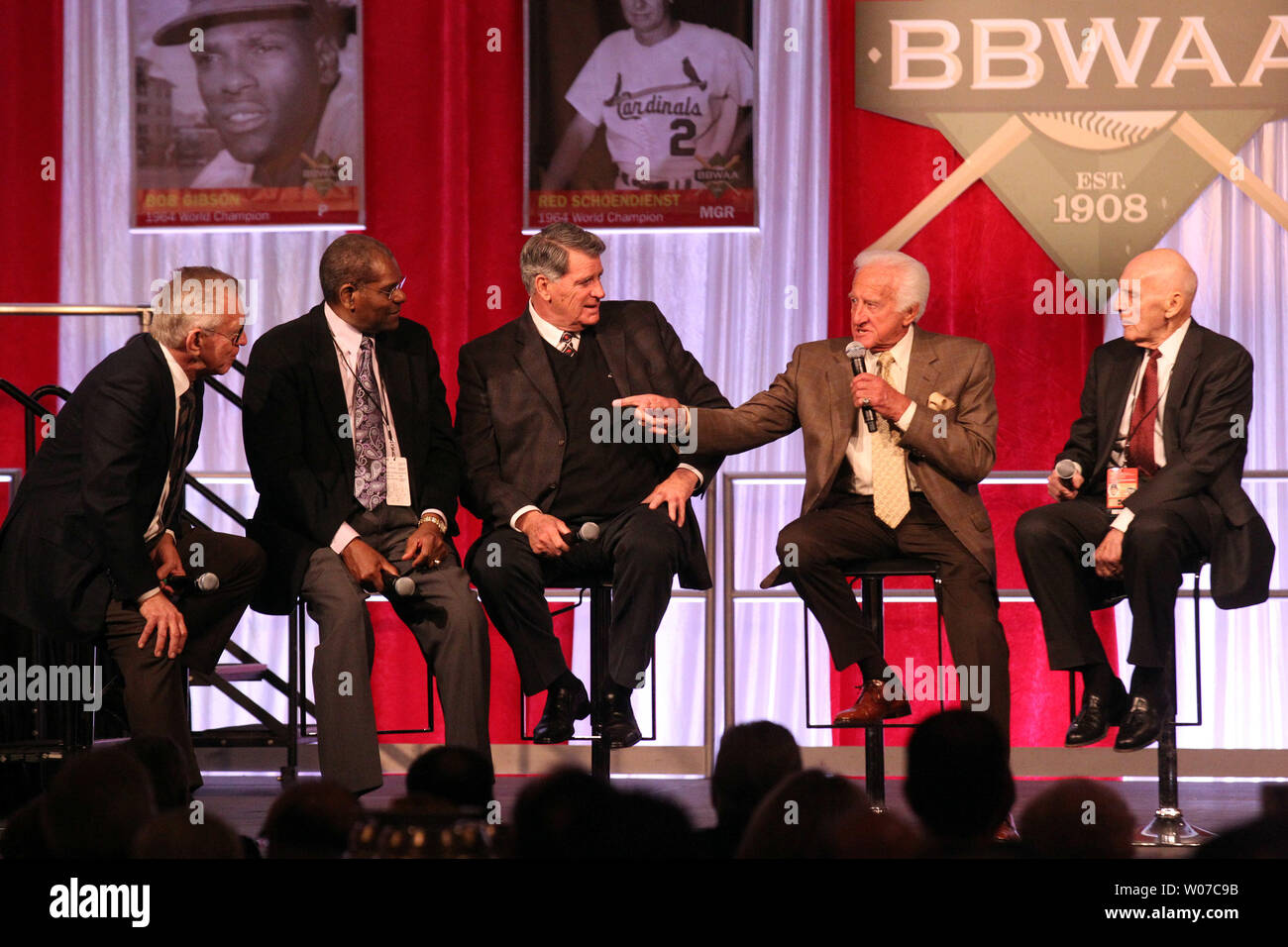 Members of the 1964 World Champion St. Louis Cardinals (L to R) Tim ...