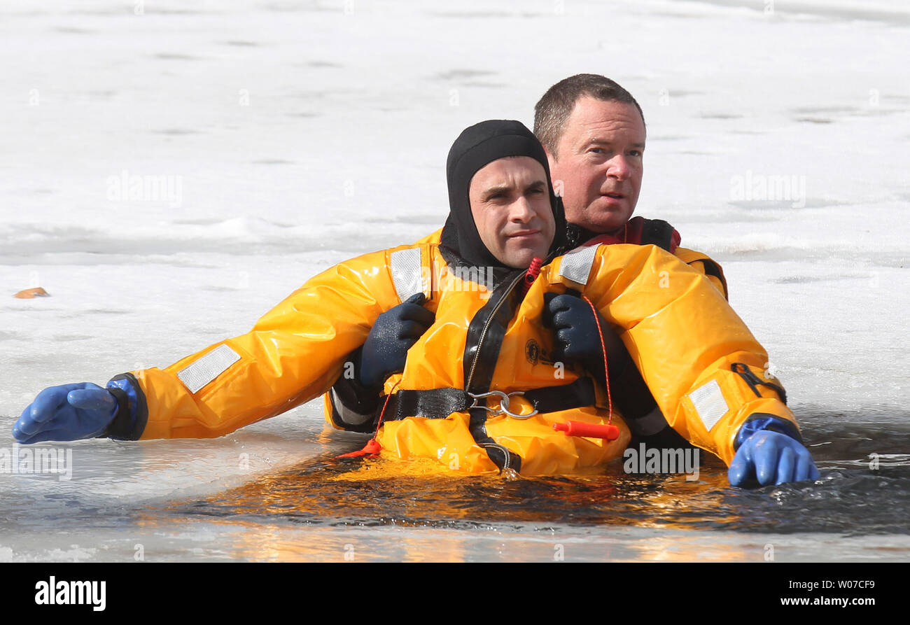 St. Louis Fire Department Rescue Squad 1 member Captain John Costello ...