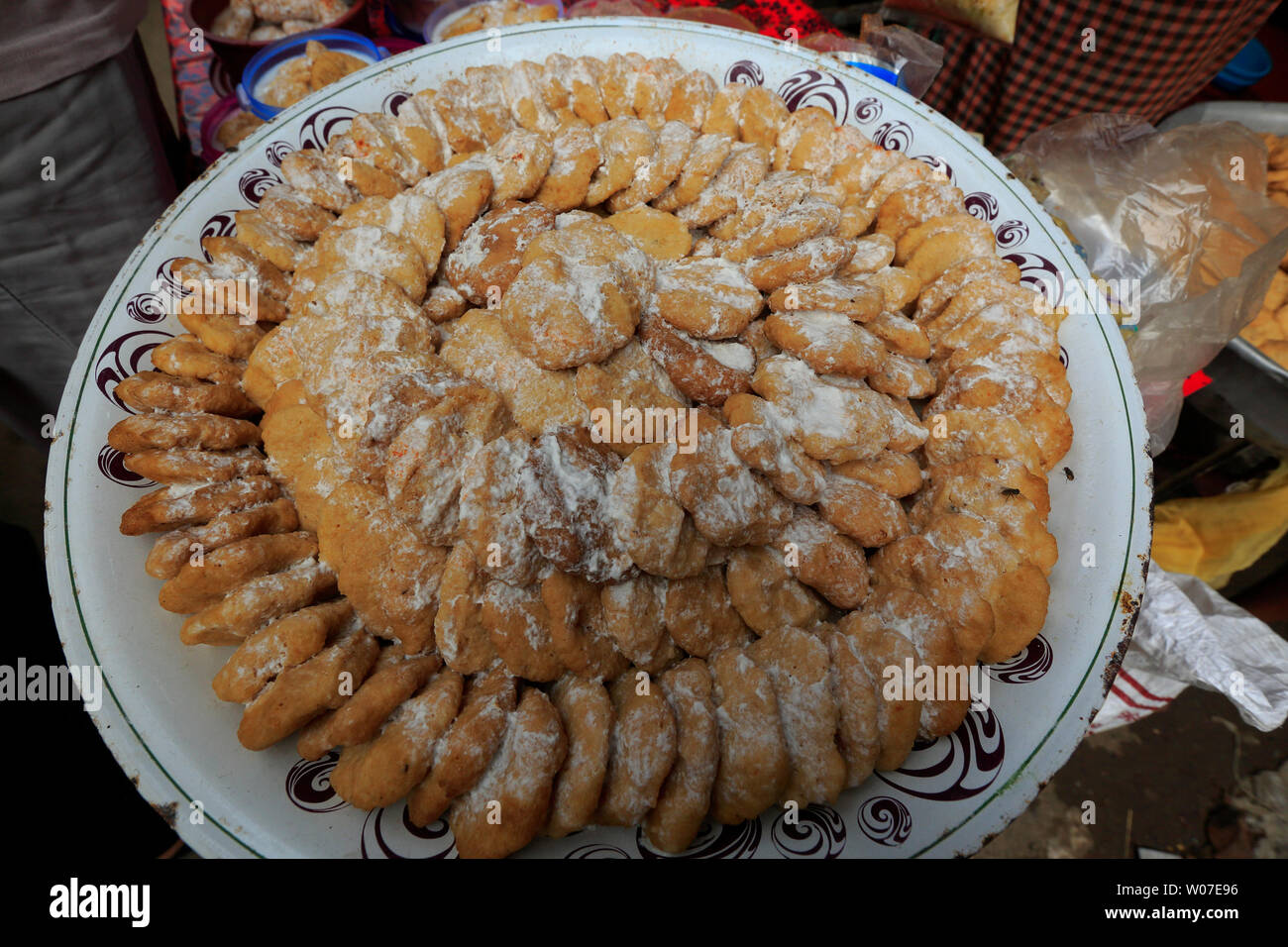 Close-up view of Doi Bora at Chakbazar in Old Dhaka, the most famous ...