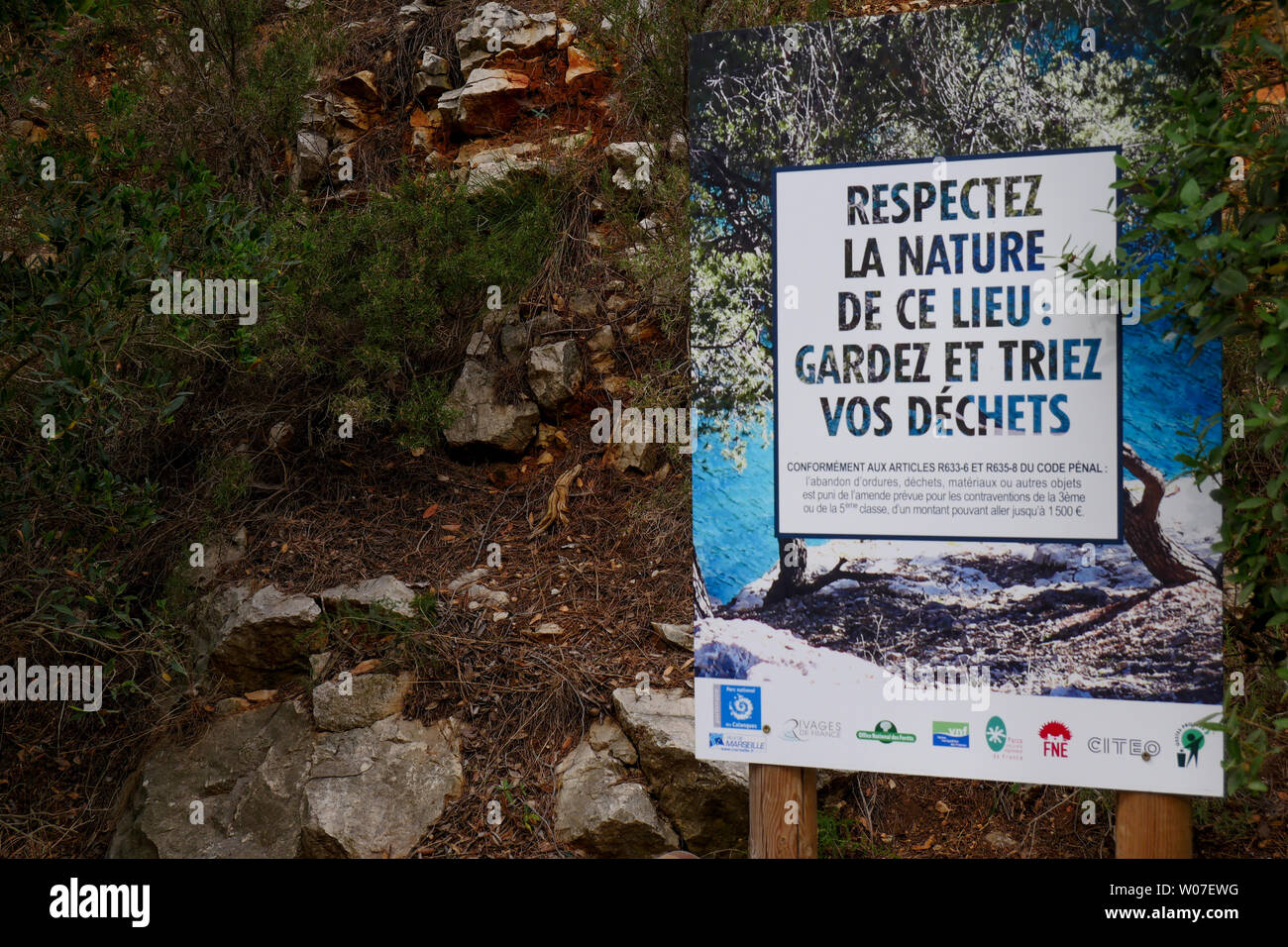 National Park of the Calanques, Luminy, Bouches-du-Rhone, France Stock ...