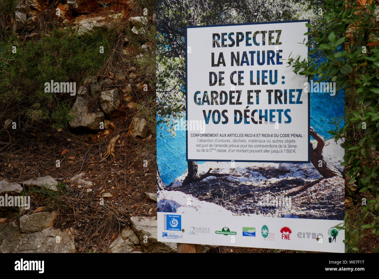 National Park of the Calanques, Luminy, Bouches-du-Rhone, France Stock ...