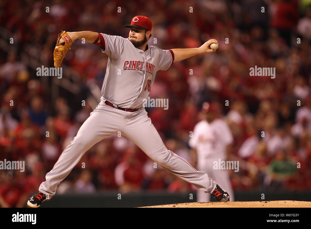 Cincinnati Reds starting pitcher David Holmberg delivers a pitch to the ...