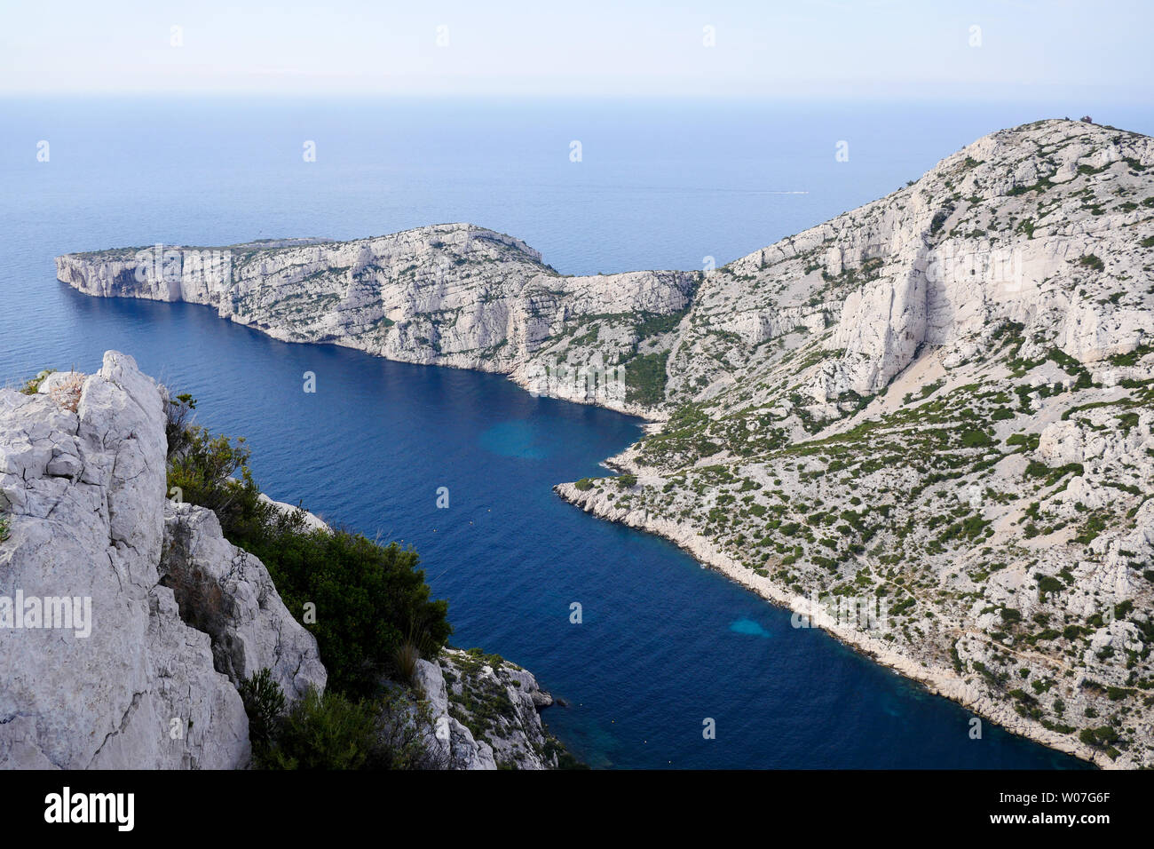 Morgiou calanque seen from the Panoramic beledere, Sugiton calanque ...