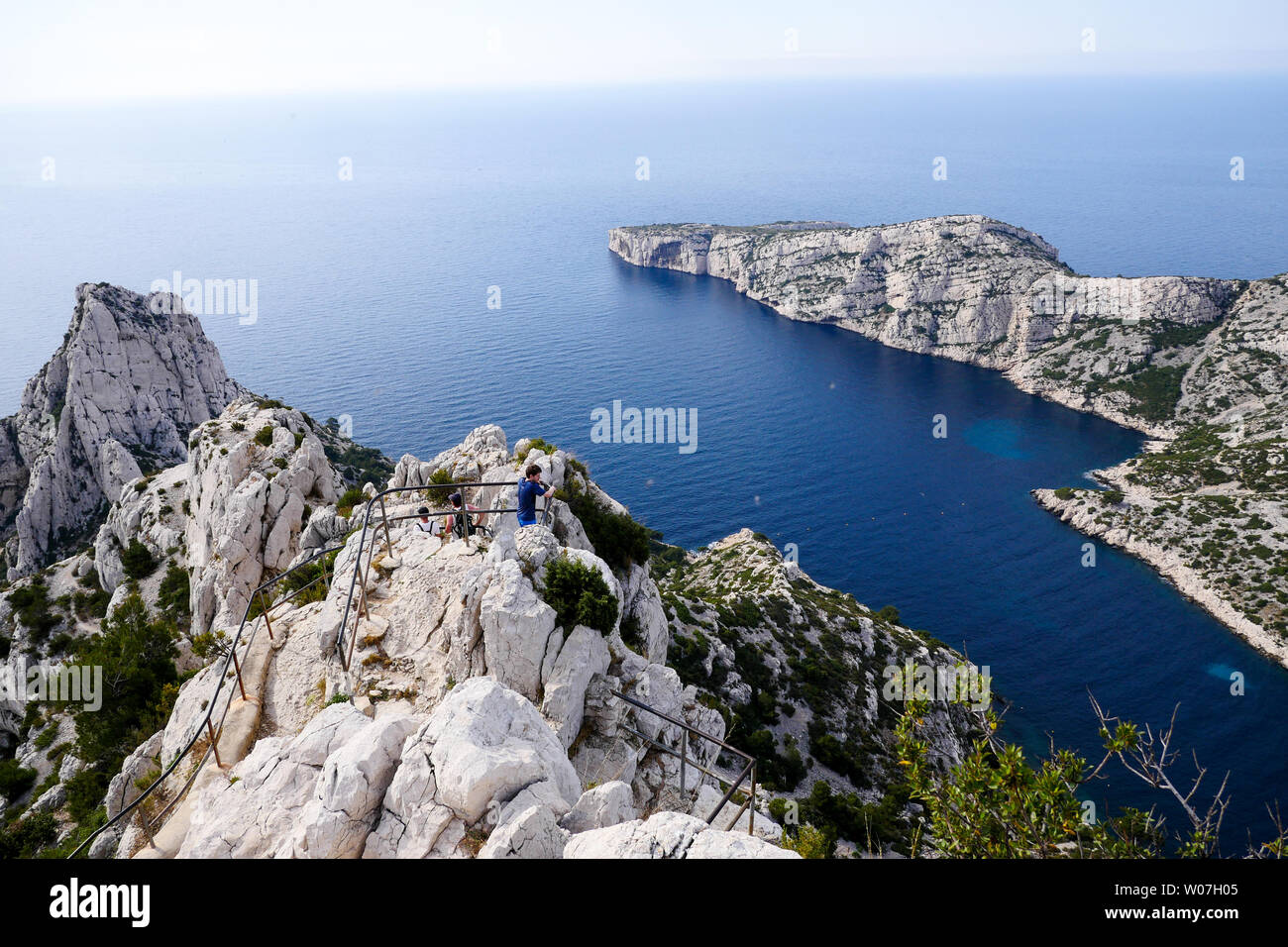 Morgiou calanque seen from the Panoramic beledere, Sugiton calanque ...
