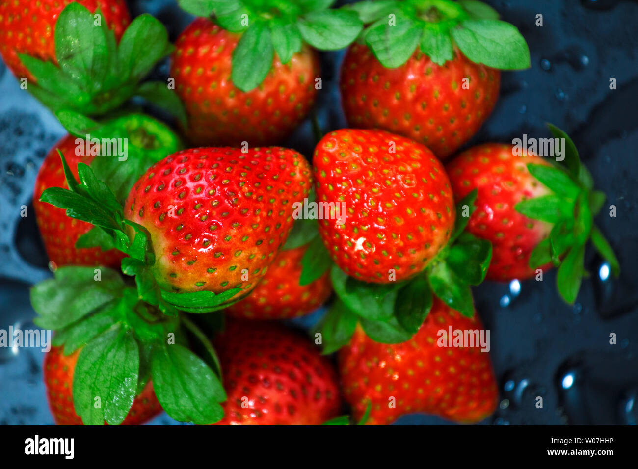Strawberries, fruits and vegetables Stock Photo - Alamy