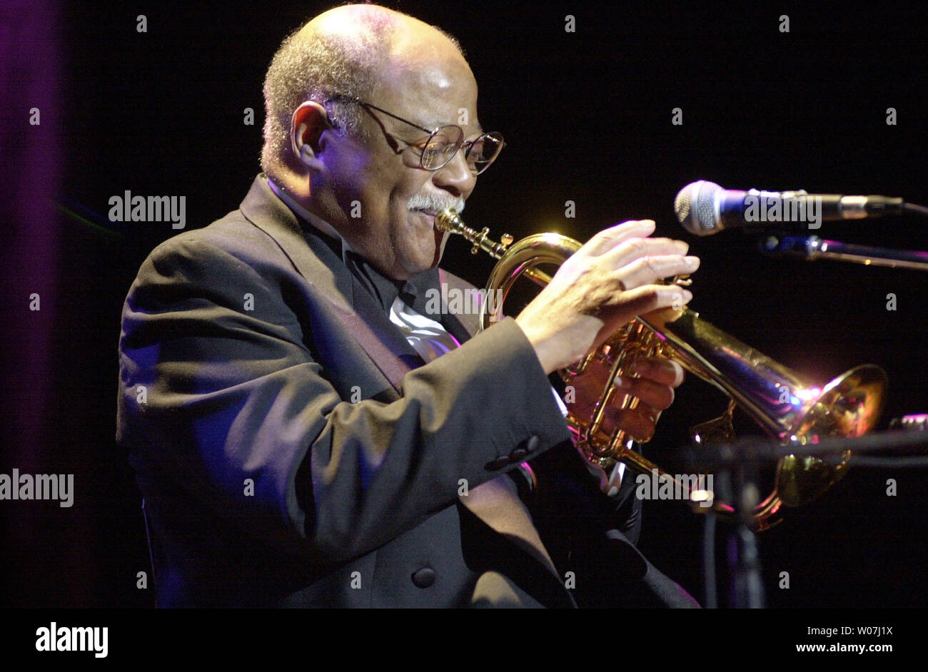 Legendary trumpeter Clark Terry shown in this file photo performing in ...