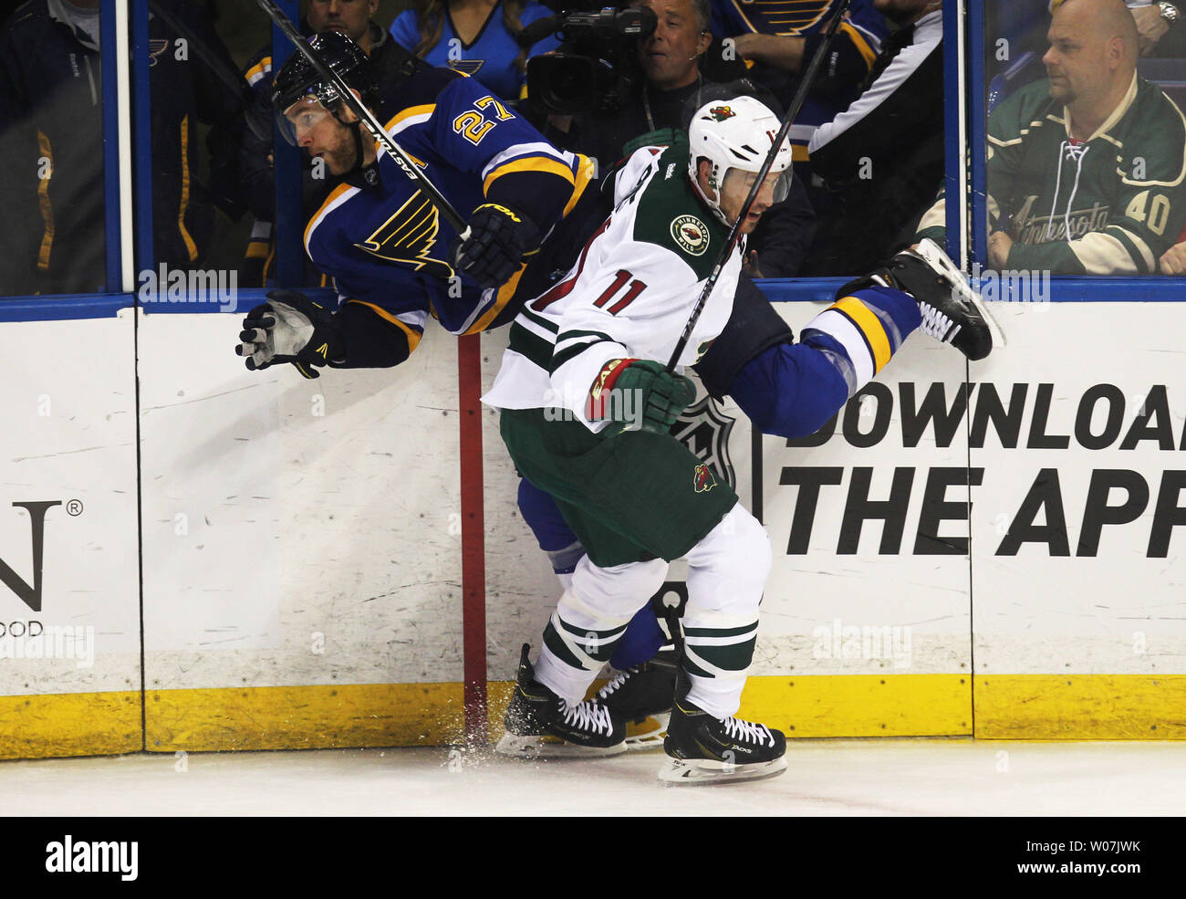 Minnesota Wild Zach Parise puts St. Louis Blues Alex Pietrangelo into ...