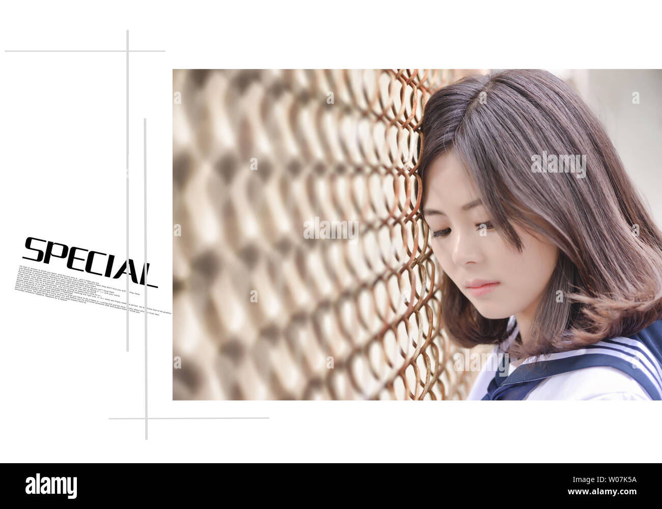 Beauty portrait design template puzzle photo album typesetting small ...