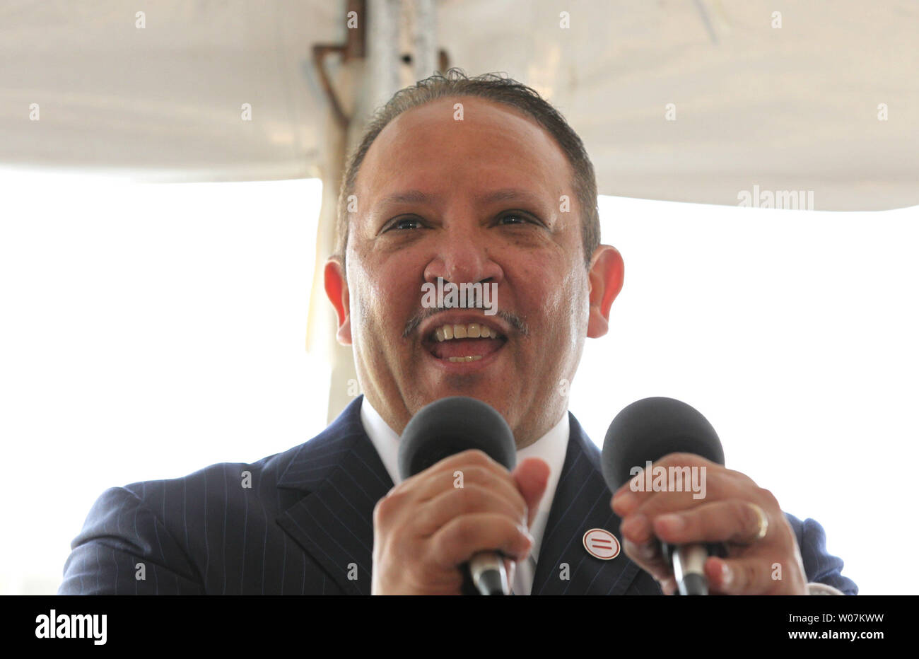 Marc Morial, President of the National Urban League, smiles as he is ...