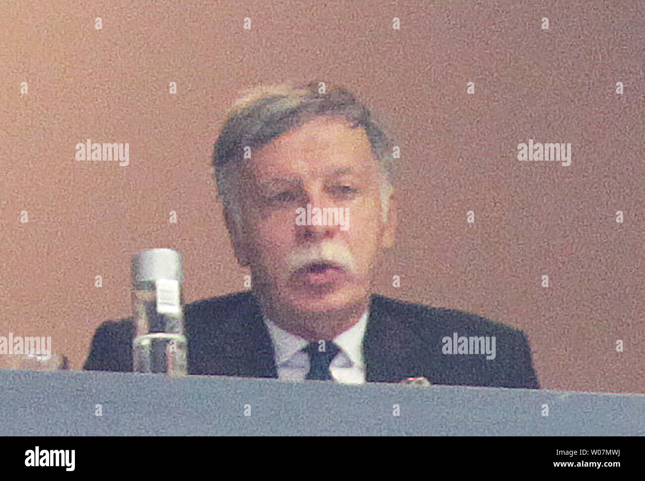 St. Louis Rams owner Stan Kronke watches the game against the Seattle ...