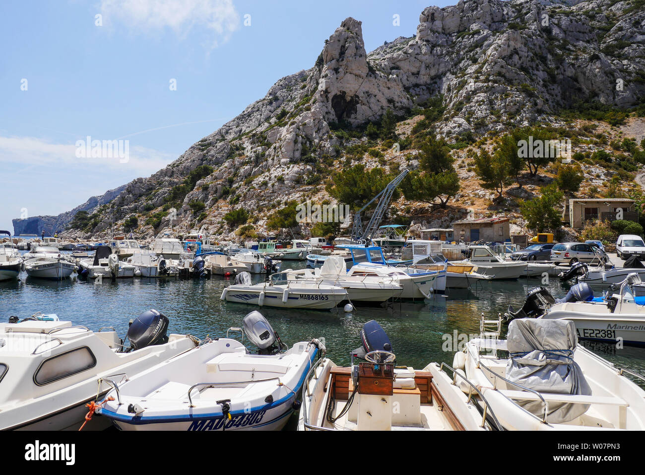 Morgiou harbor, Morgiou calanque, Calanques of Marseille, Bouches-du ...