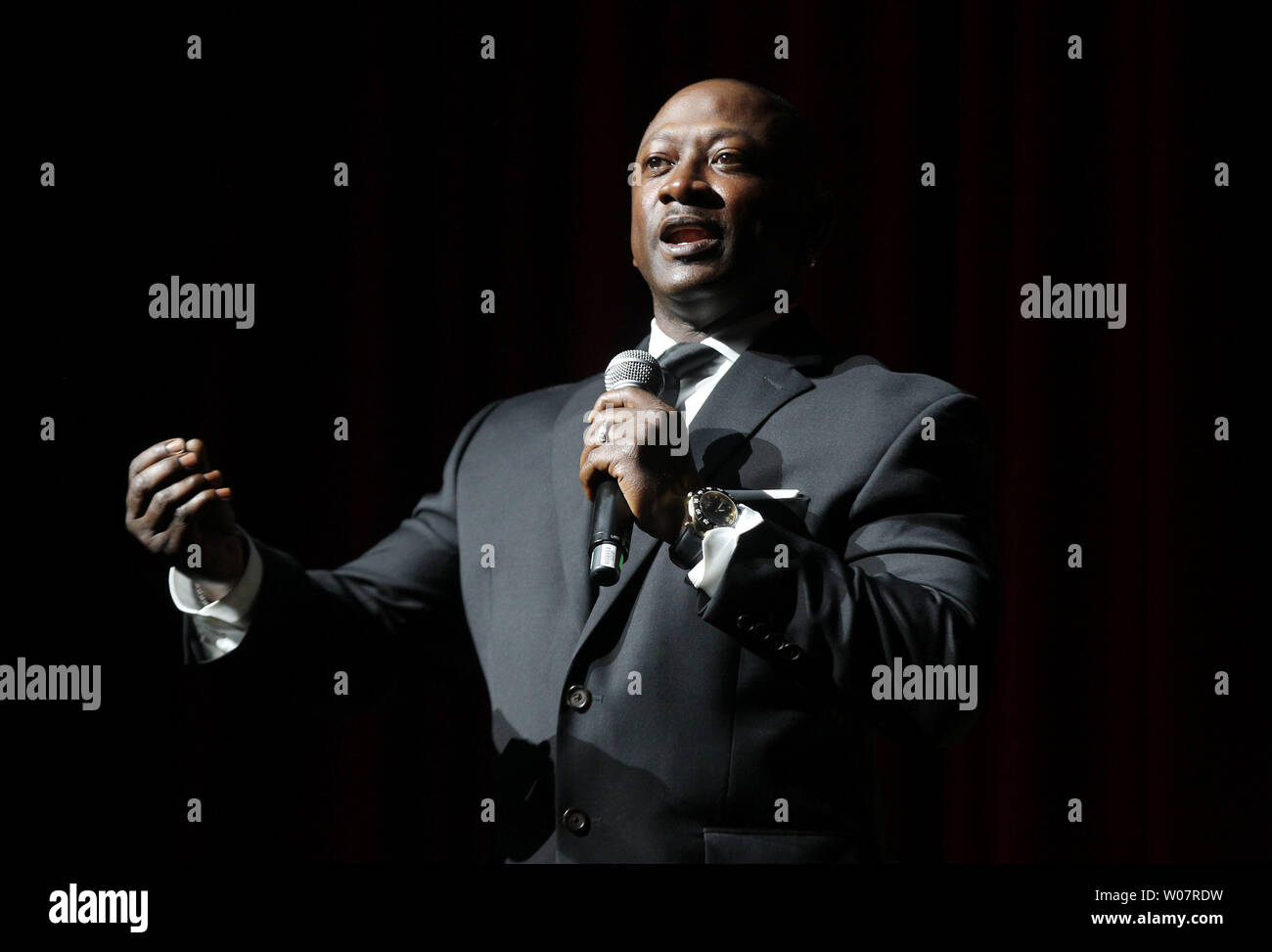 Actor and comedian Joe Torry entertains those attending Varitey, The ...