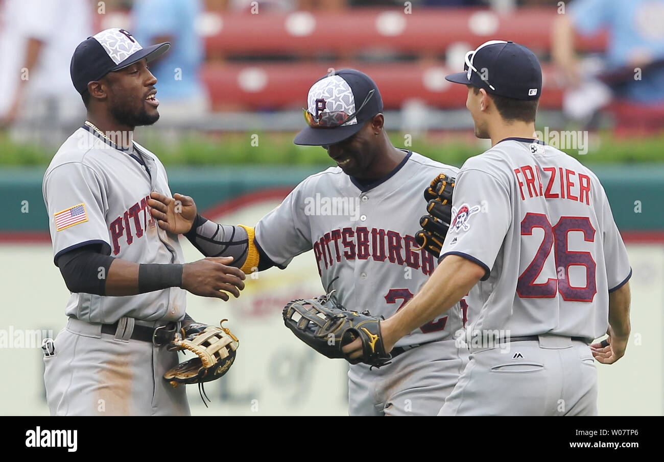 Pittsburgh Pirates (L to R) Starling Marte, Andrew McCutchen and Adam ...