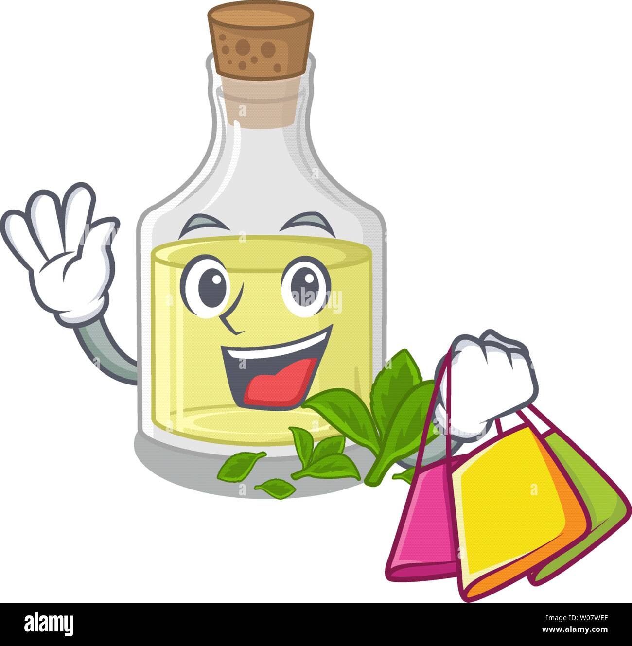 Shopping peppermint oil in the cartoon shape Stock Vector Image & Art ...