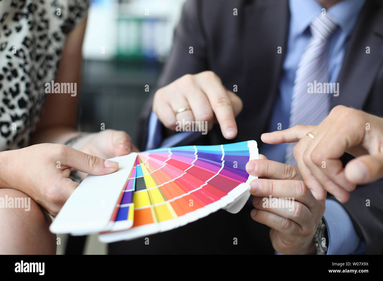 A group of designers holds business meeting Stock Photo - Alamy