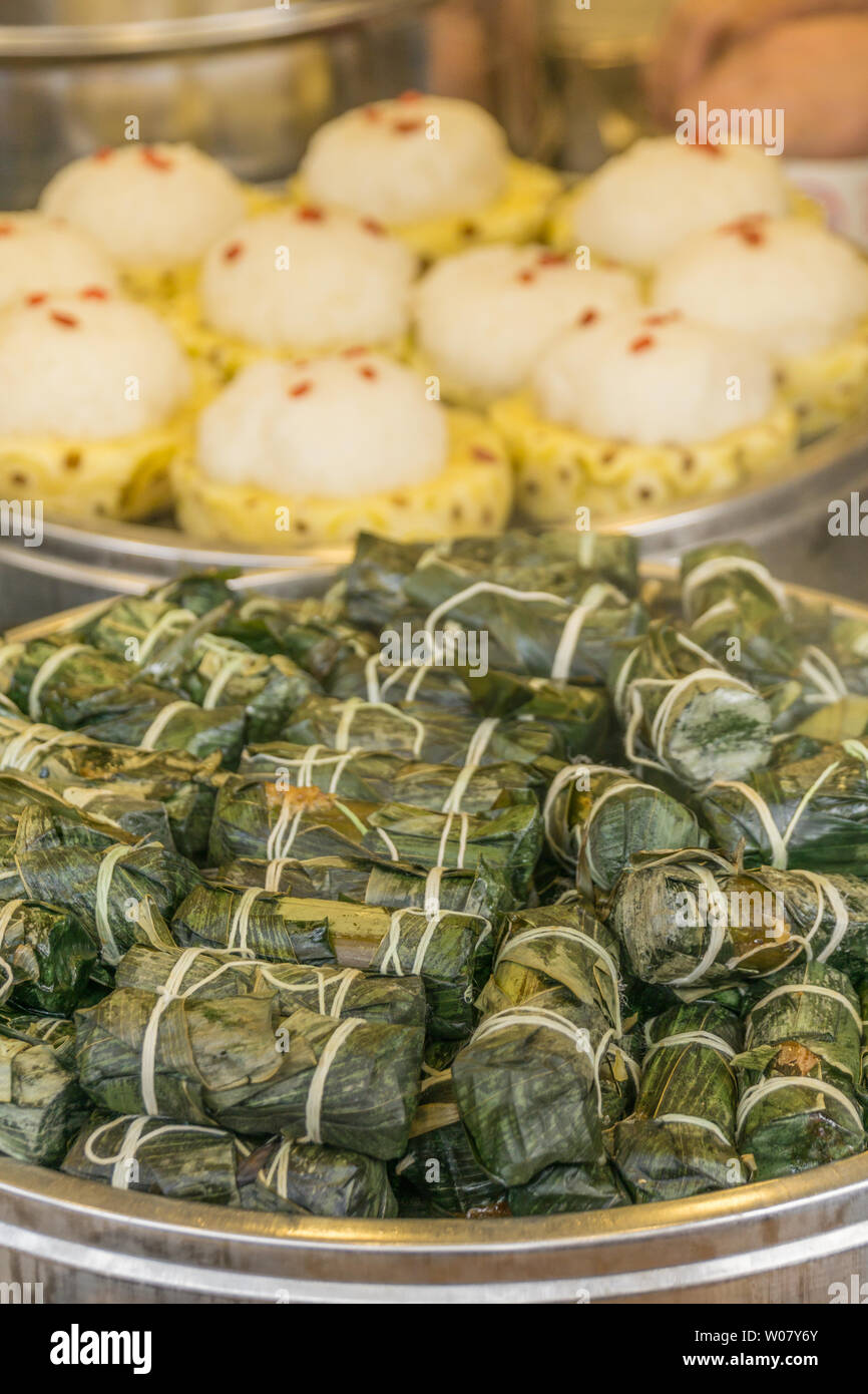 Close-up of Snack Zongzi Rice in Chengdu, Sichuan, China Stock Photo ...