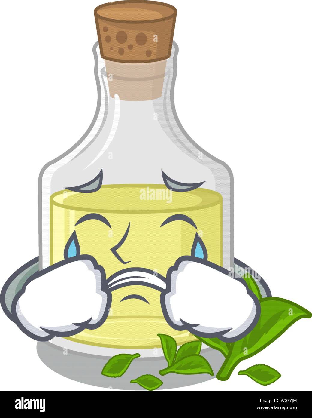 Crying peppermint oil in the character bottles Stock Vector Image & Art ...