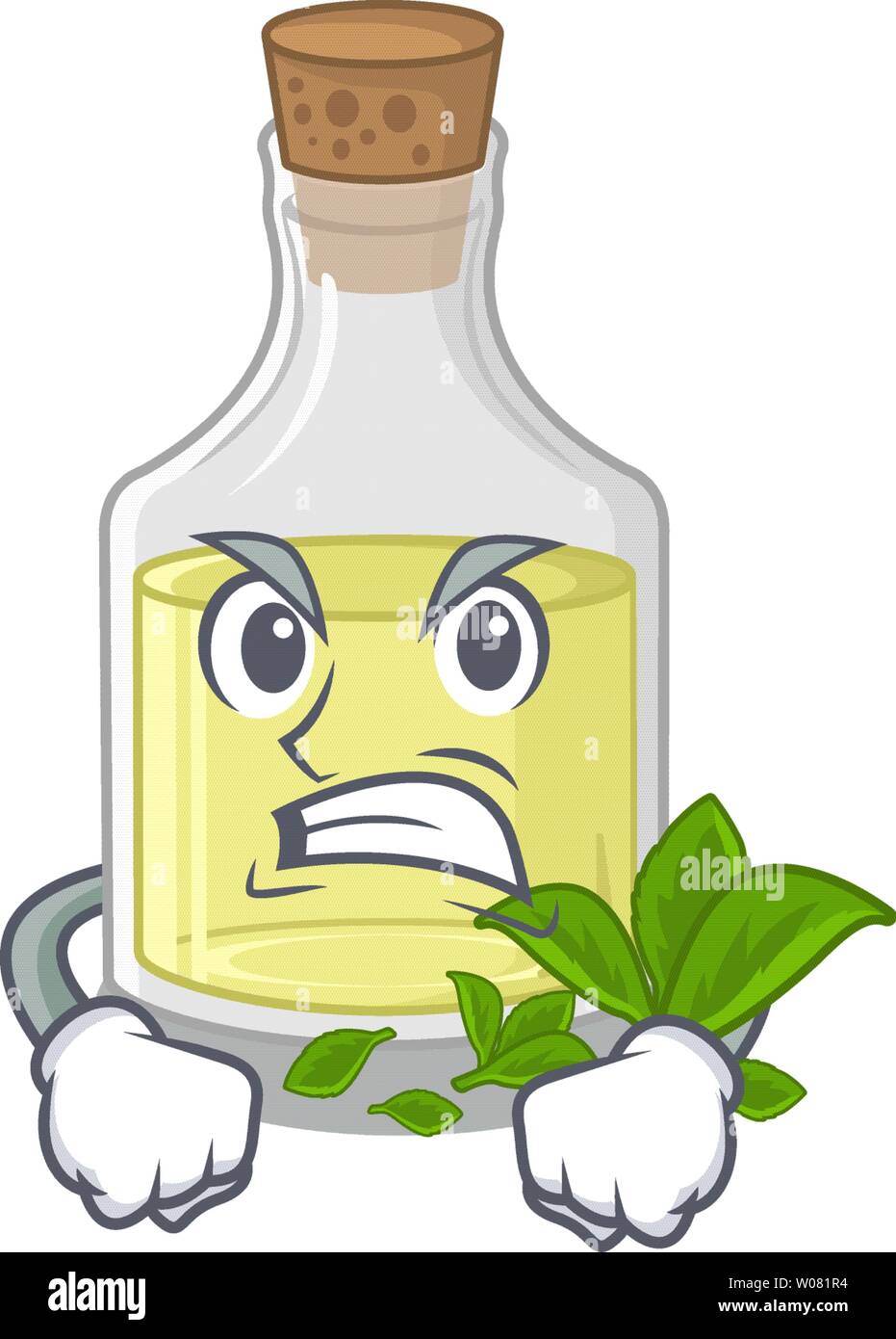 Angry peppermint oil in the character bottles Stock Vector Image & Art ...