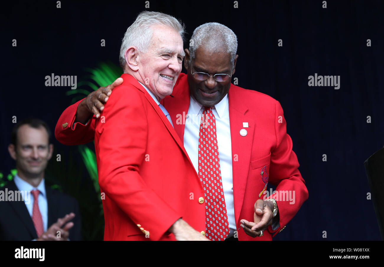 Newly inducted St. Louis Cardinals Hall of Fame member Tim McCarver is ...