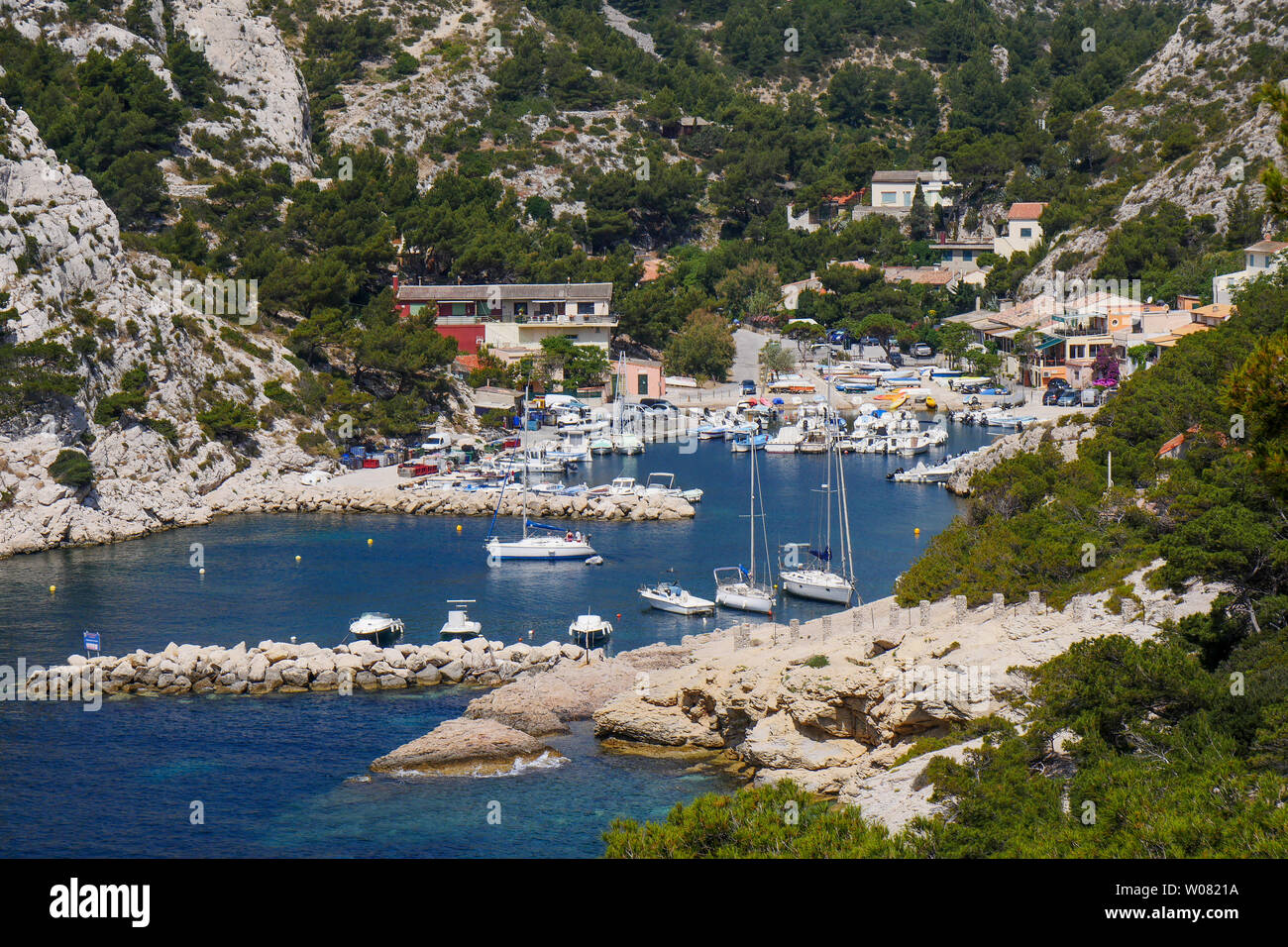 Morgiou harbor, Morgiou calanque, Calanques of Marseille, Bouches-du ...