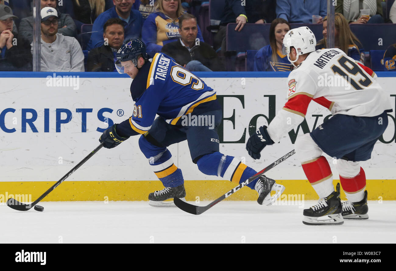 St. Louis Blues Vladimir Tarasenko of Russia gets past Florida Panthers ...