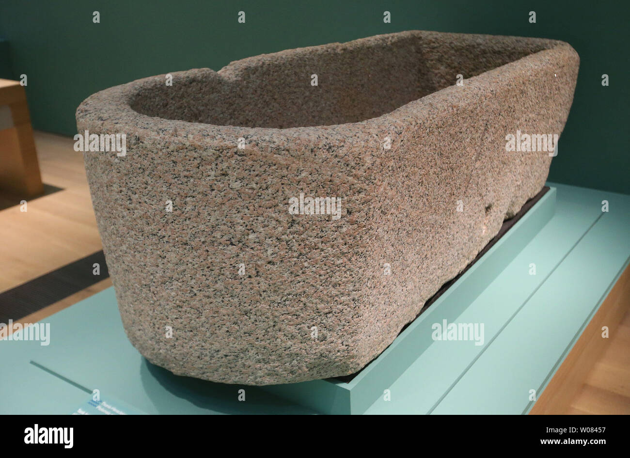 A tank basin made between 332-120 BC and recovered from the lost ...
