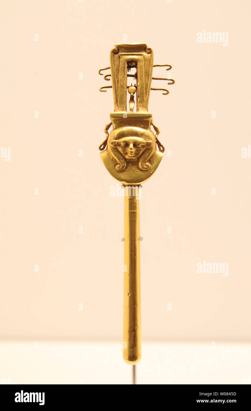 A rattle-like musical instrument, made near 1200-1000 BC and recovered ...