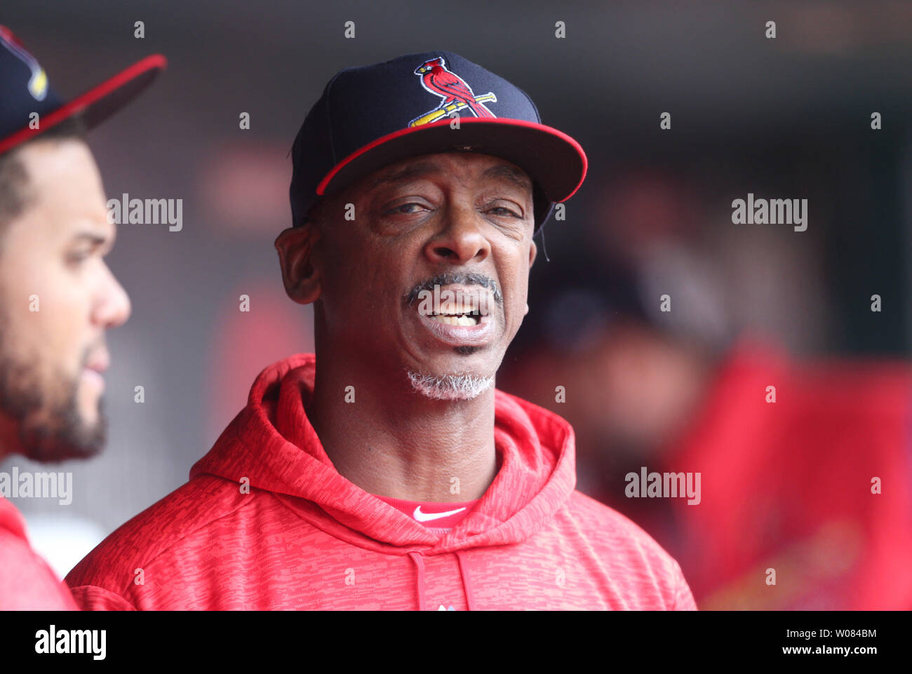 Former St. Louis Cardinals center fielder turned coach, Willie McGee ...