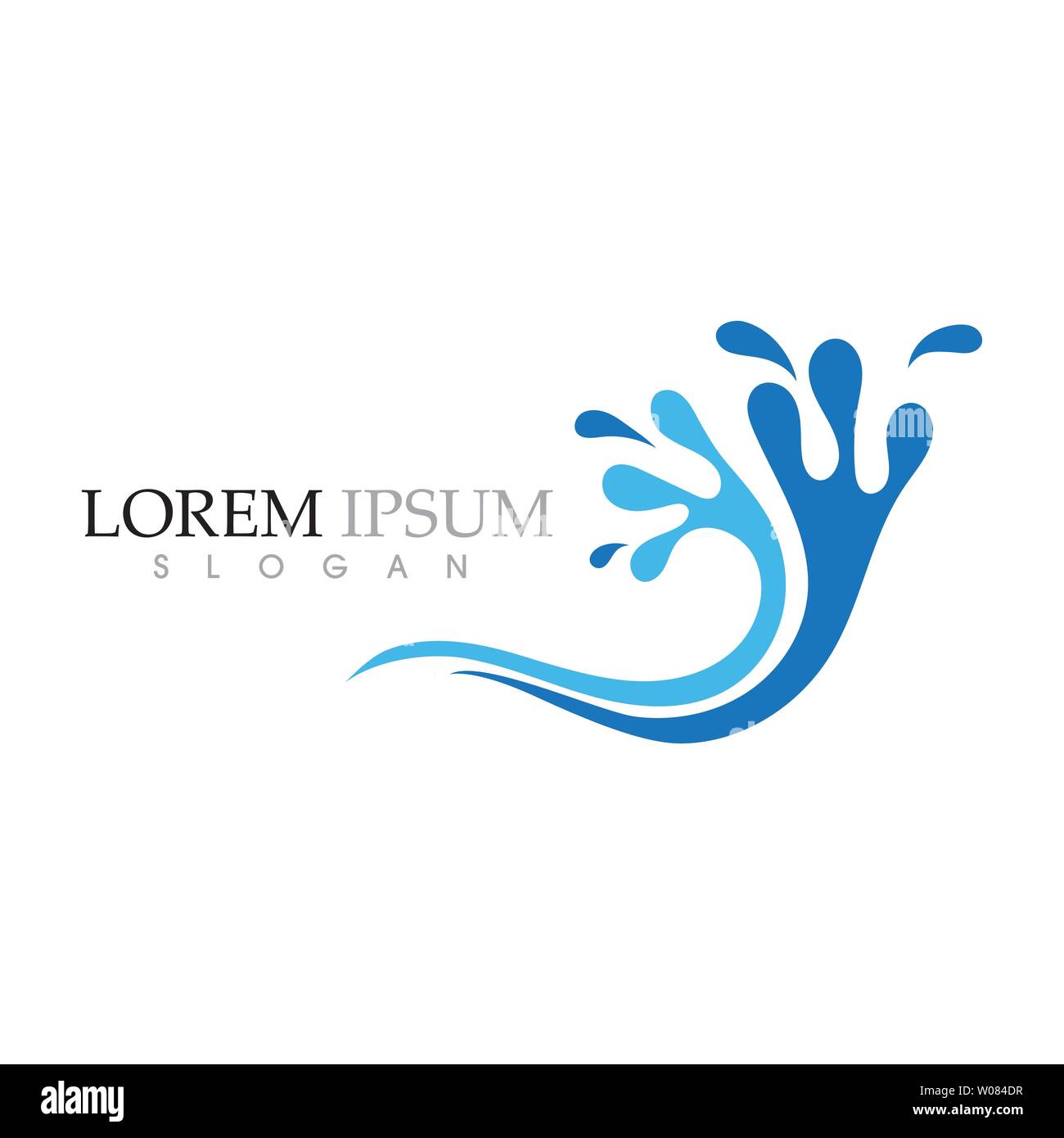 Liquid splash logo hi-res stock photography and images - Alamy