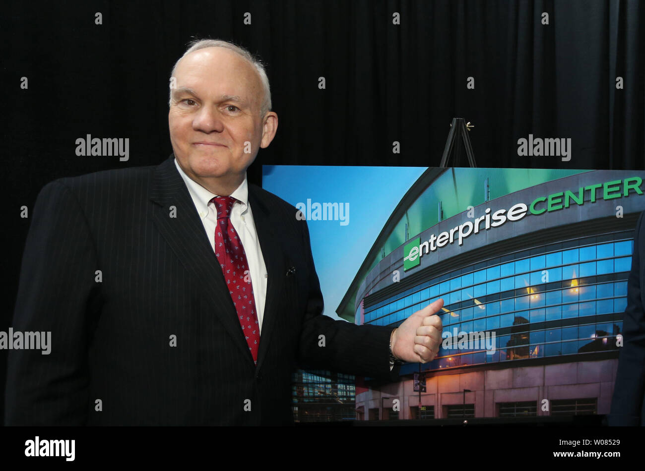 Andrew C. Taylor, Executive Chairman of Enterprise Holdings, gives a thumbs up as he looks over ...