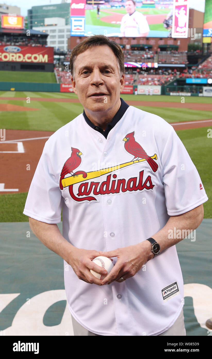 Broadcaster Bob Costas is introduced before throwing a ceremonial first ...