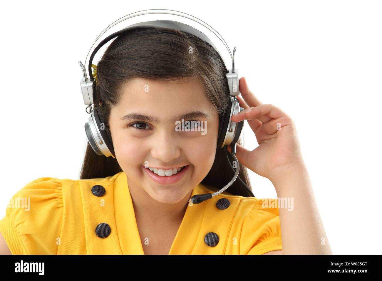 Childhood close up communication headset hi-res stock photography and ...