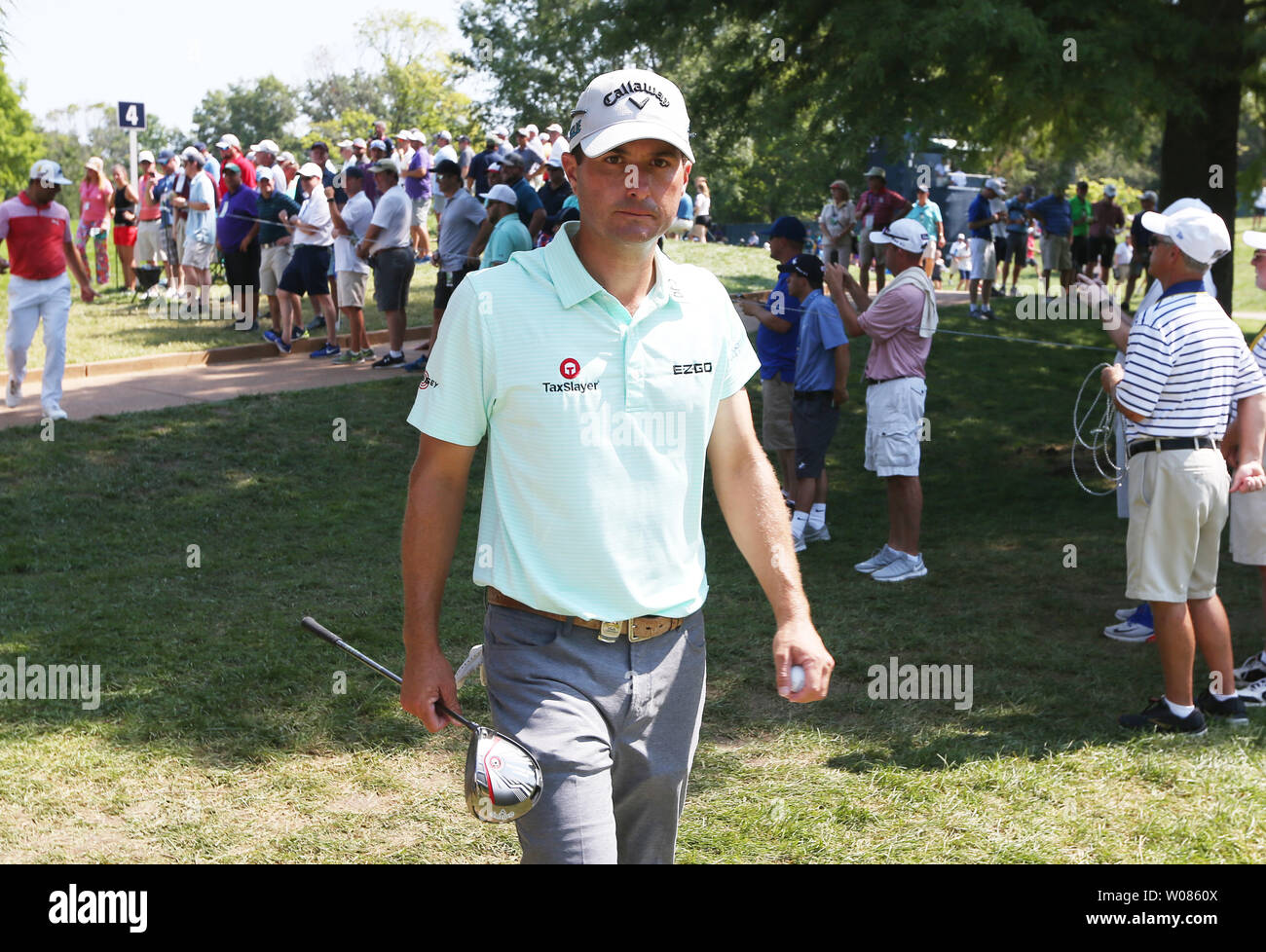 PGA golfer Kevin Kisner leaves the fifth green on Day 2 of the PGA ...