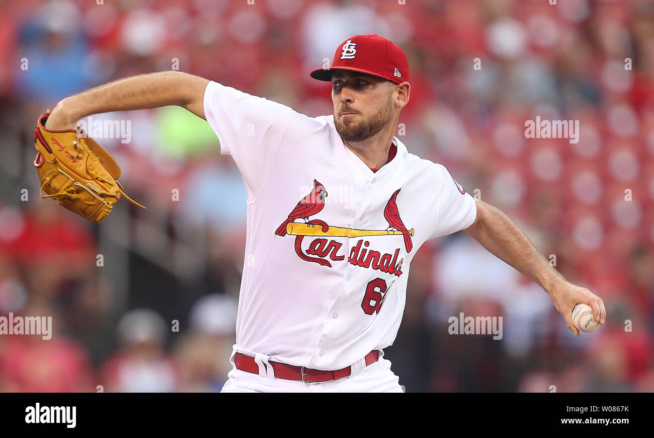 St. Louis Cardinals starting pitcher Austin Gomber delivers a pitch to ...