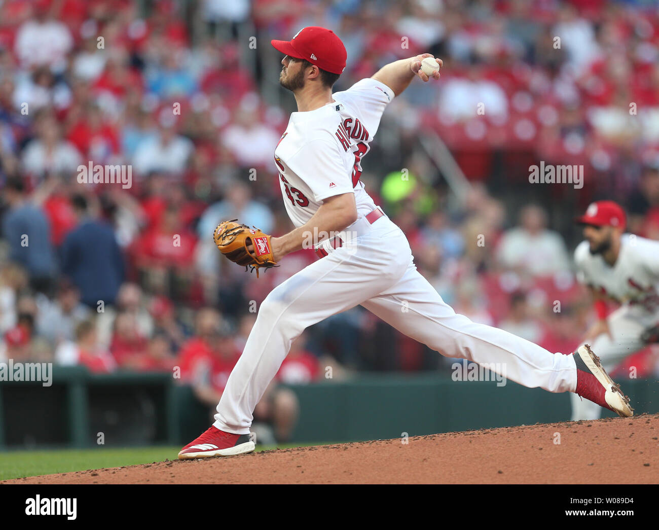 St. Louis Cardinals starting pitcher Dakota Hudson delivers a pitch to ...