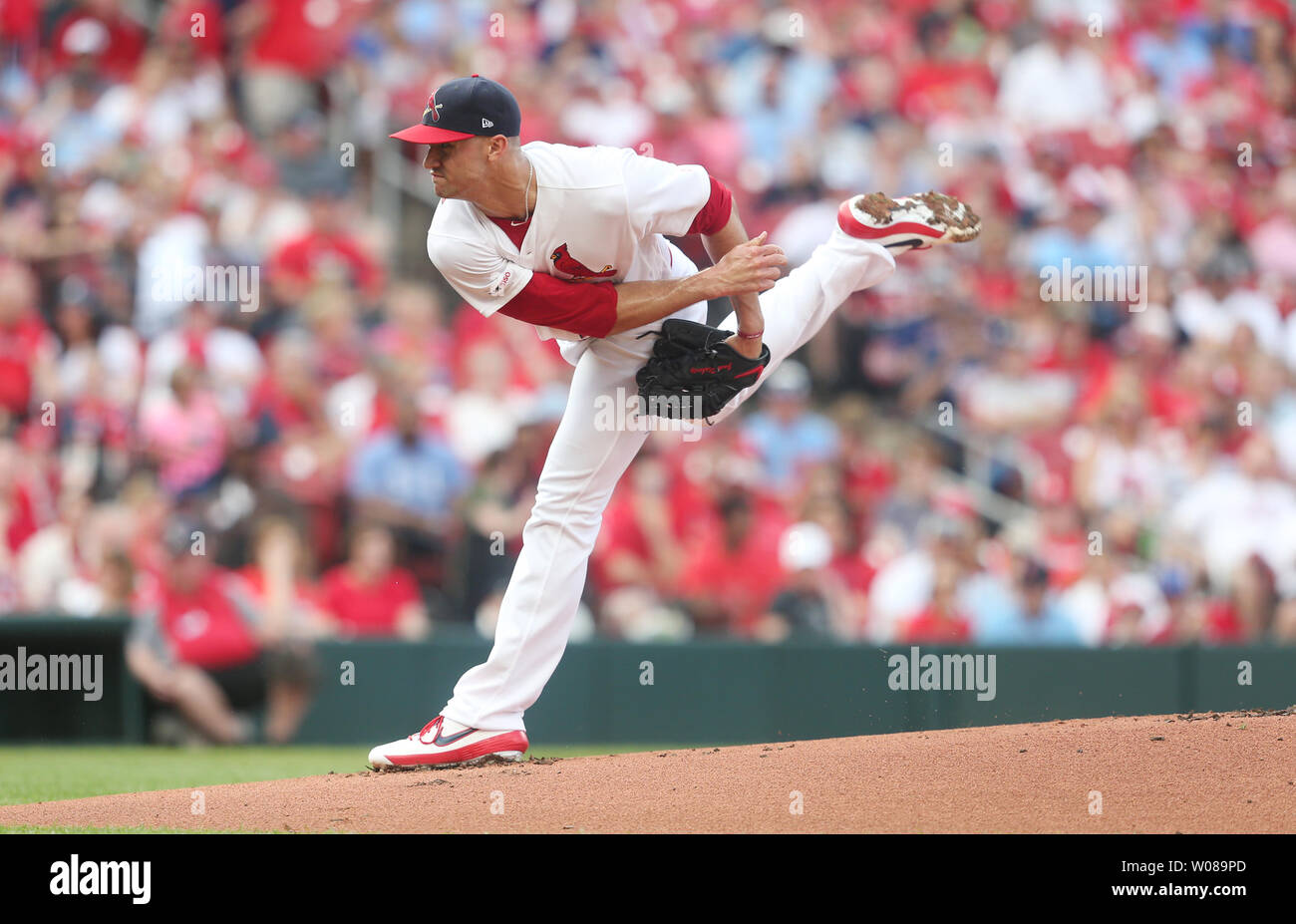 St. Louis Cardinals starting pitcher Jack Flaherty delivers a pitch to ...