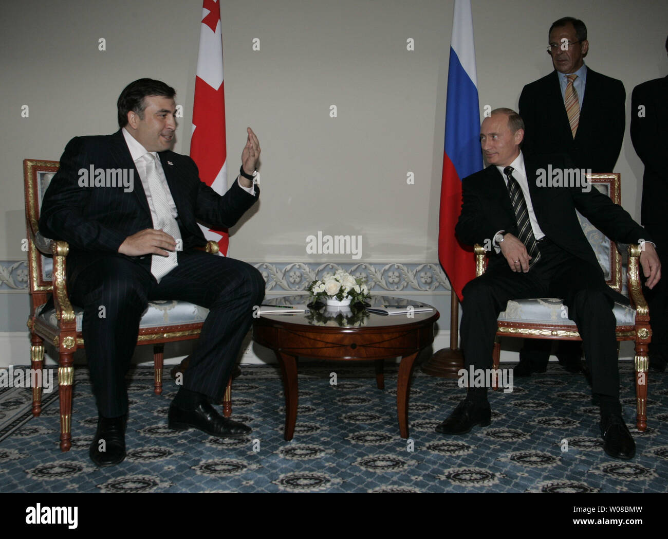 Russia june russian president vladimir putin georgian president mikhail ...