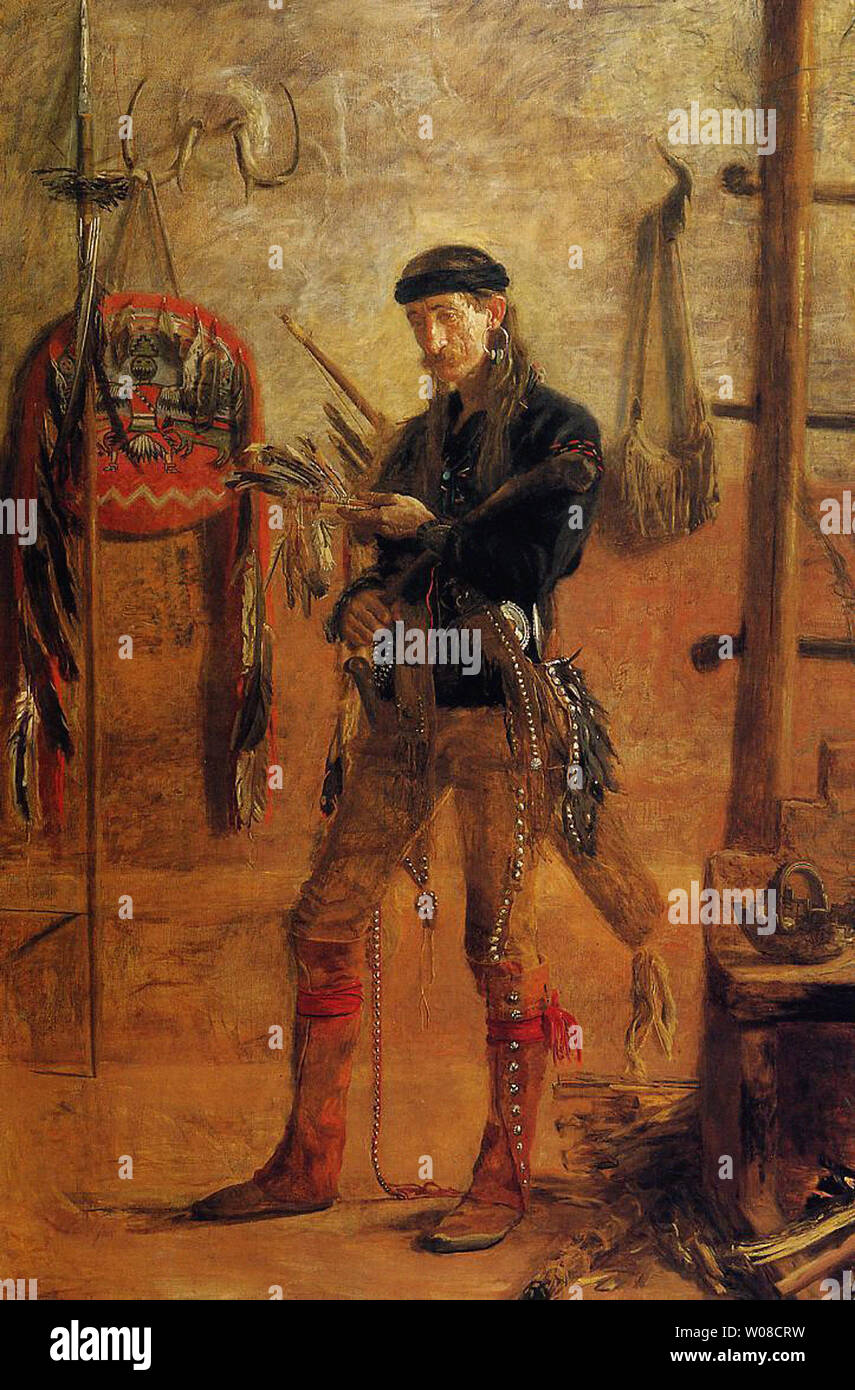 Thomas Eakins - Portrait Frank Hamilton Cushing 1895 Stock Photo - Alamy