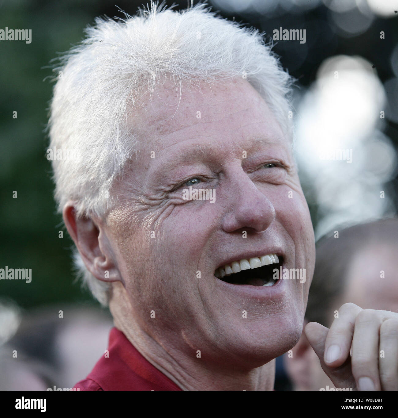 American President Bill Clinton meets the people at the 2006 Ryder Cup ...